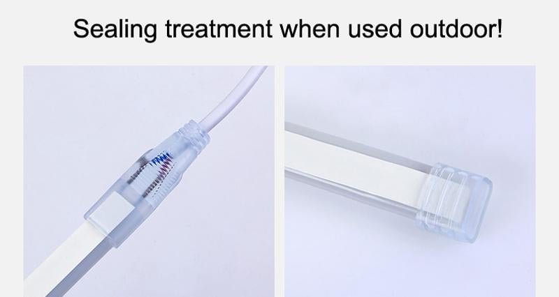 Neon Flex Led Strip Light AC220V SMD2835 Waterproof Flexible Lighting ...