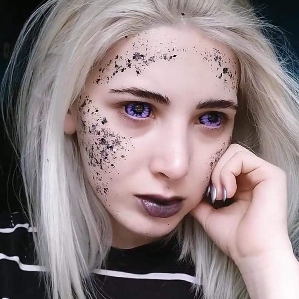 Purple Flash Sclera Halloween Lenses