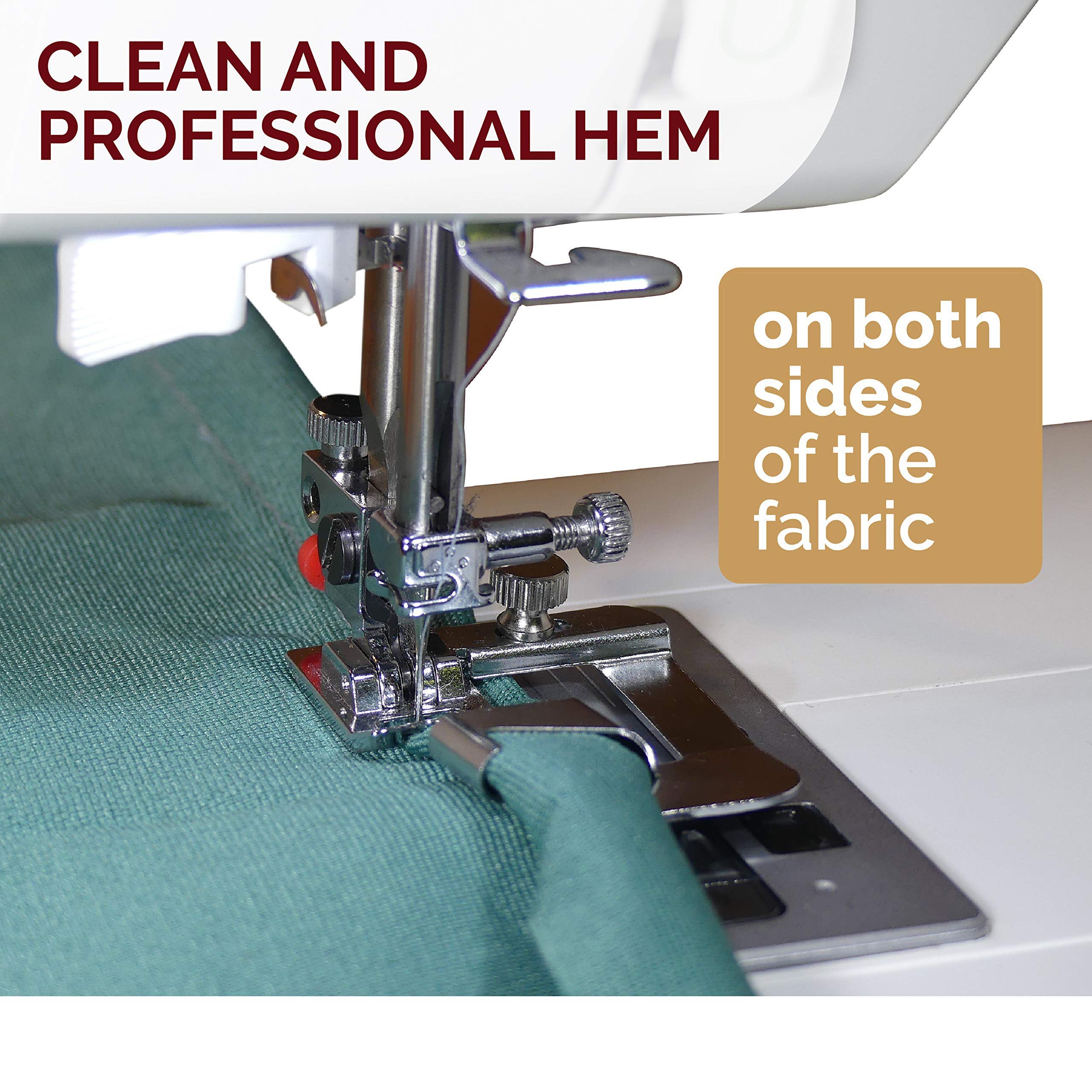3Pcs Wide Rolled Hem Foot Set