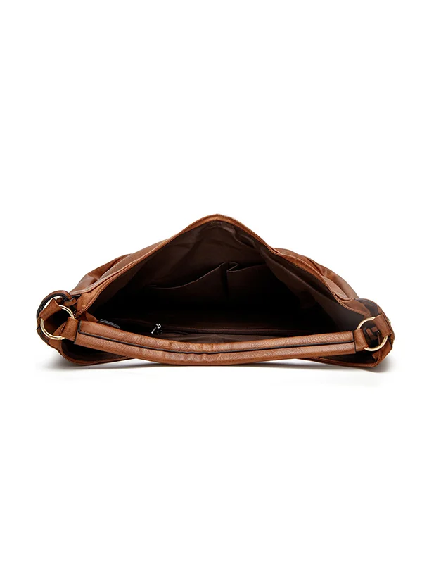 Dual Zipper Handbag Set with Convenient Pockets