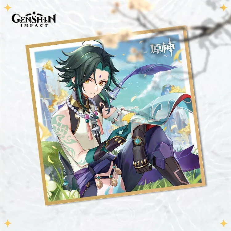 Genshin Peripheral Colored Paper Collection Card Gift - Xiao, Tighnari ...