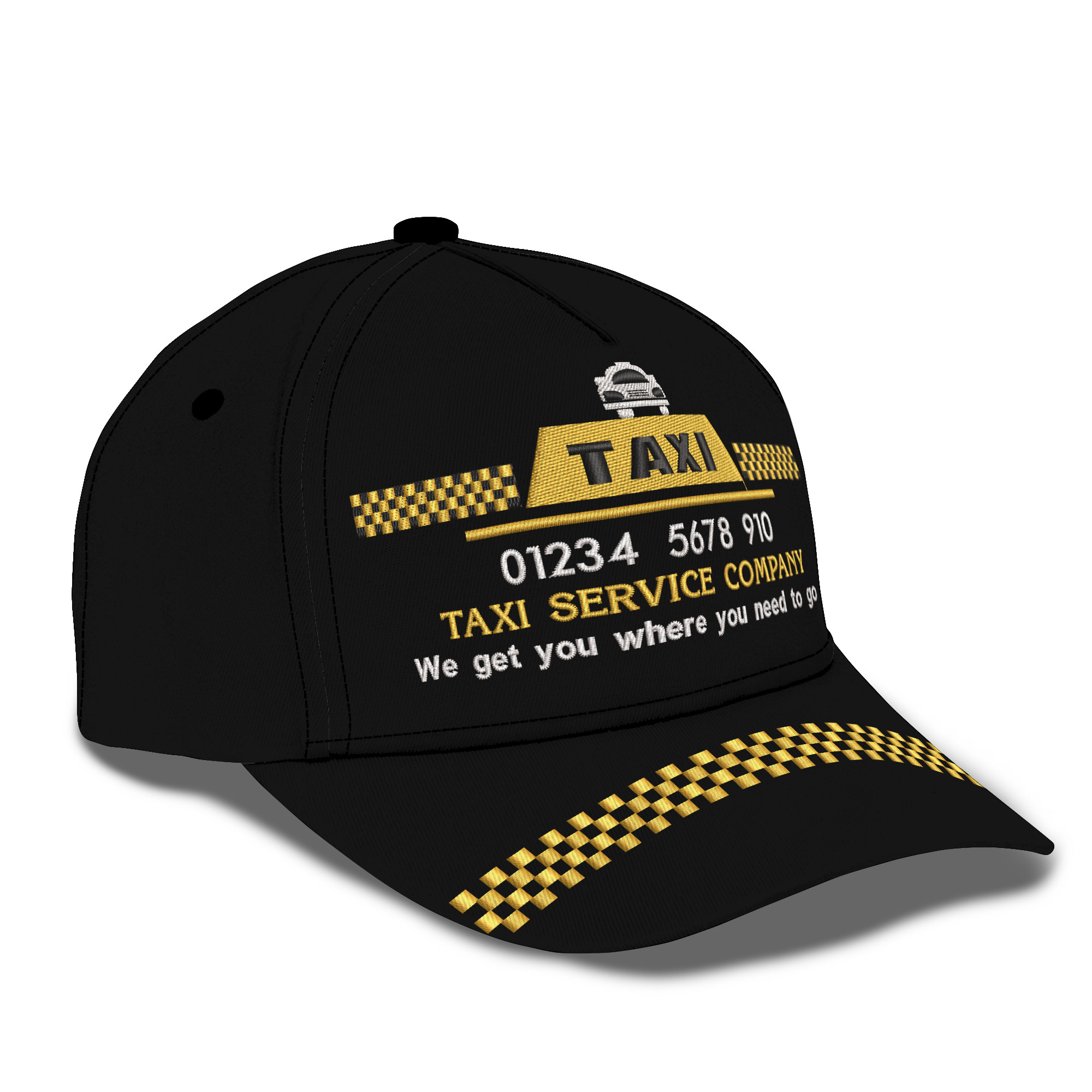 Taxi Driver Custom Embroidery Cap Taxi Service Hat