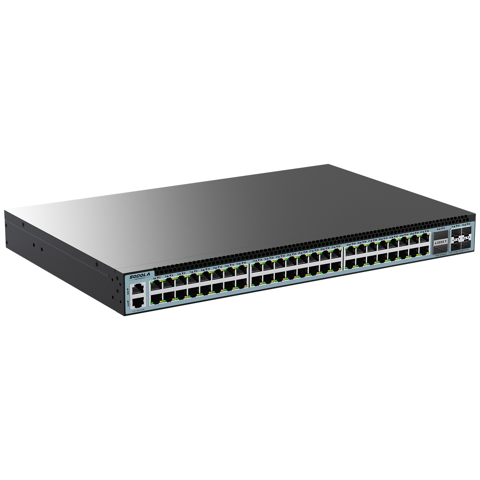 SODOLA 48 Port 2.5GbE Switch,L3 Managed e-Sports Mega-Switch with 4 x ...