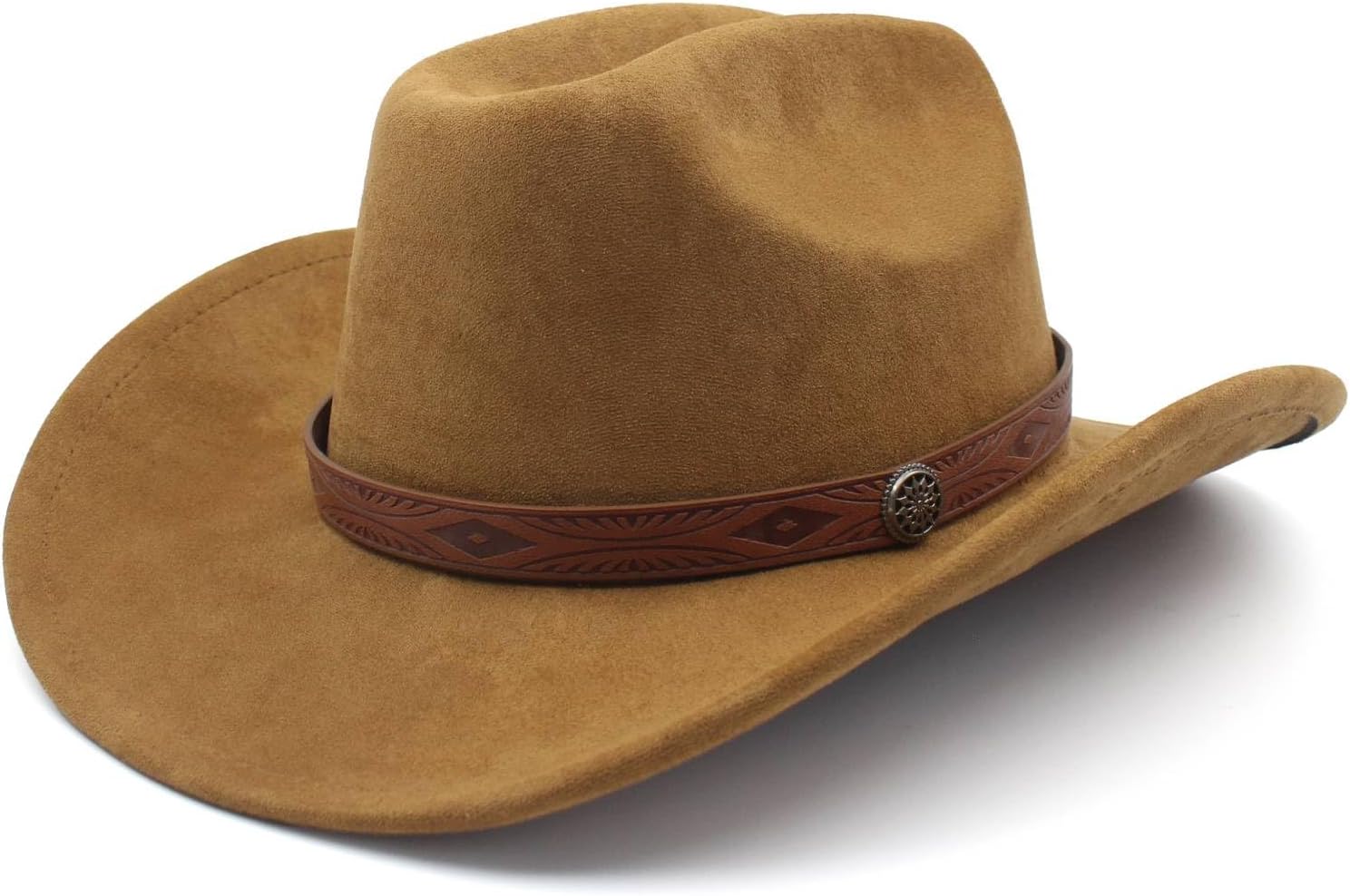 GAR BETHE Cowboy Hat For Women Men Wide Brim Cowboy Cowgirl Hats ...