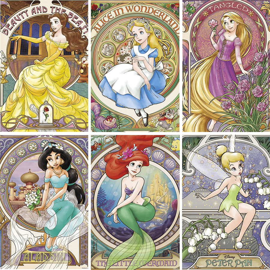 Diamond Painting - Full Round - Disney Princess Jasmine Bell Alice ...