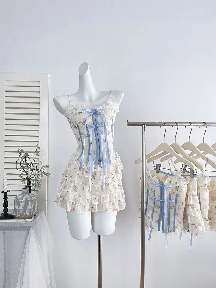 Wongn Women Ballet Core Coquette Y2k Mori Girl Korean Vintage Lace ...