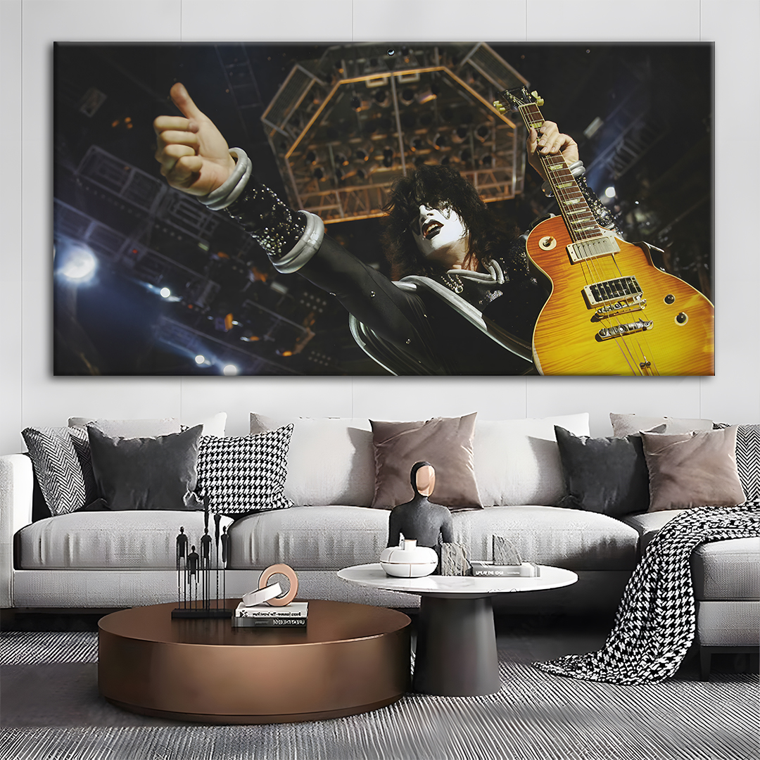 Kiss Stage Cool Canvas Wall Art