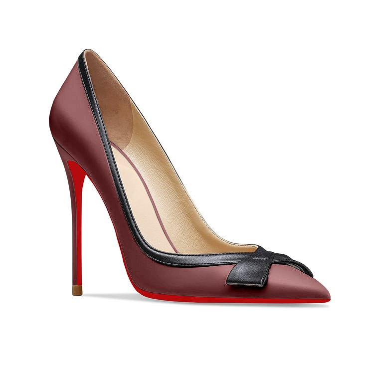 120mm Women's Wedding Party Heels Classic Color Red Bottom Patent Pumps