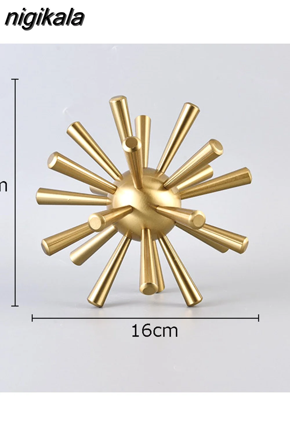 nigikala Sea Urchin Crafts Desk Ornaments Living Room Decoration Metal ...