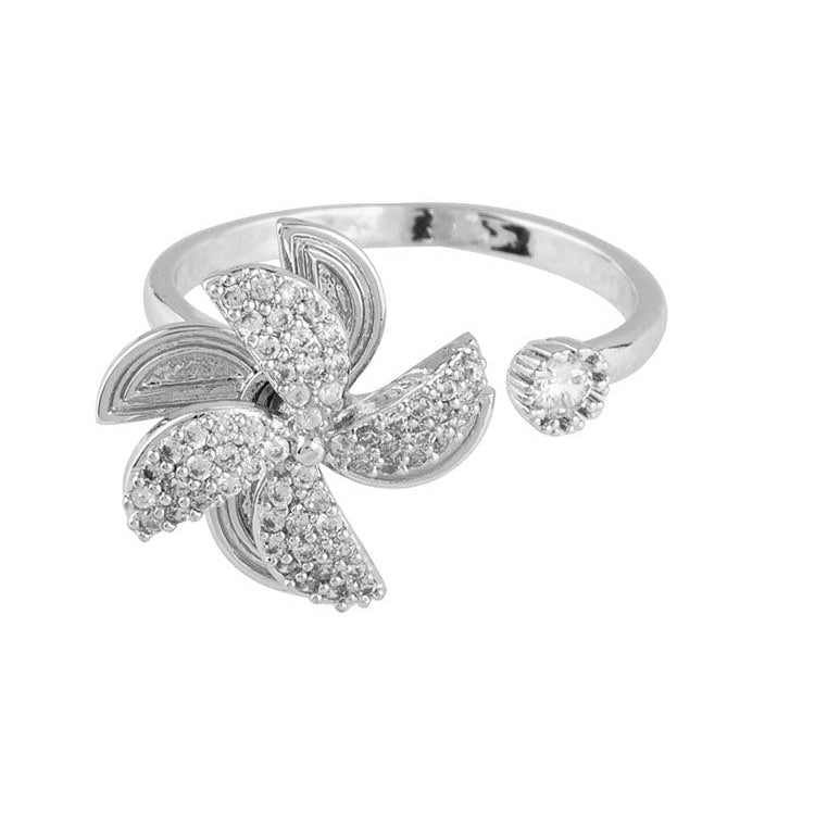 Rotating Windmill Open Spinner Ring