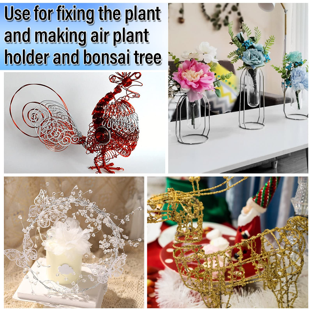 3mm Craft Wire for Sculpting, 32 Ft Aluminum Wire Bendable Thick Metal ...