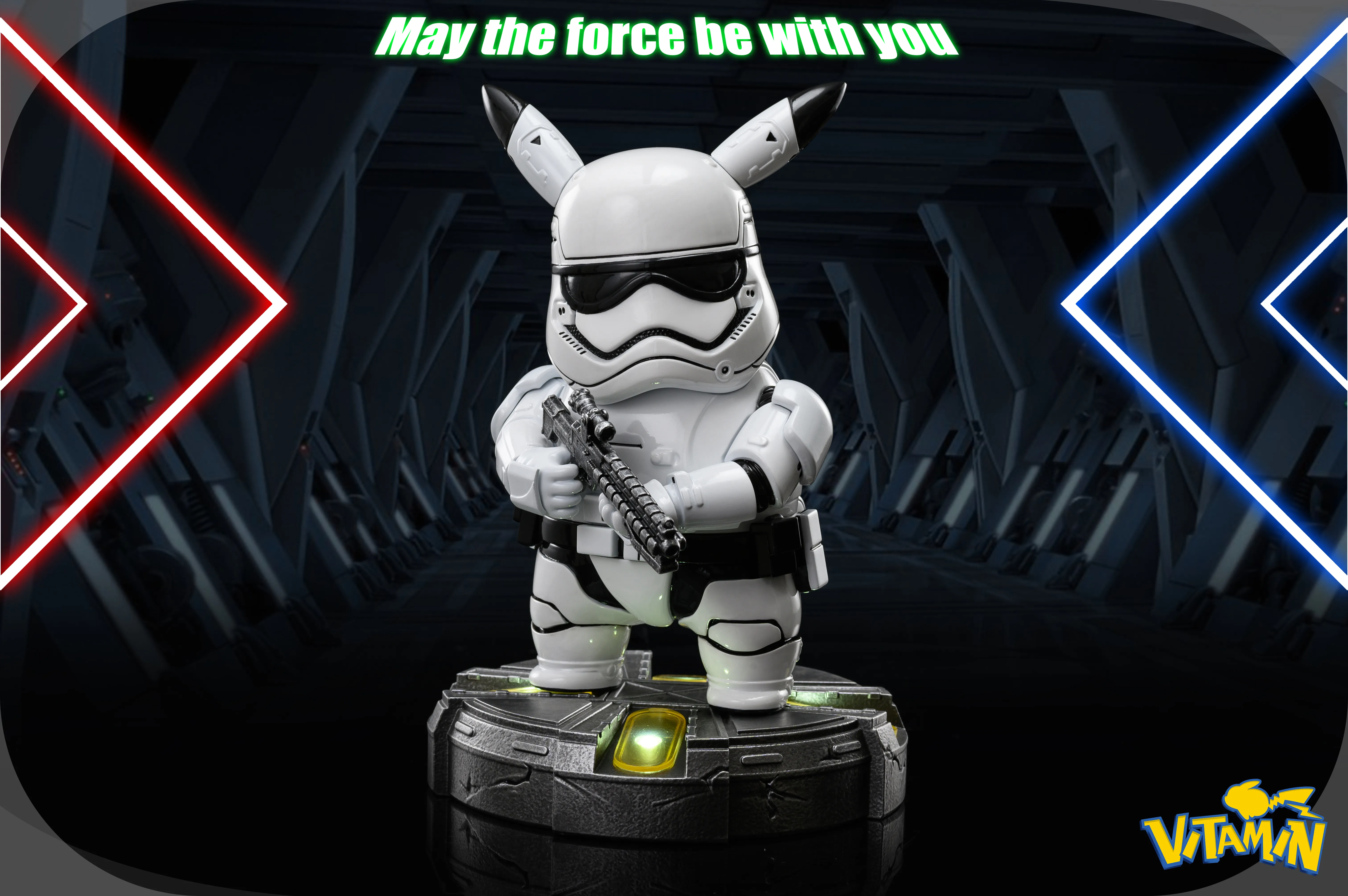 Stormtrooper Cosplay Pikachu Pokemon Star Wars Resin Statue Vitamin