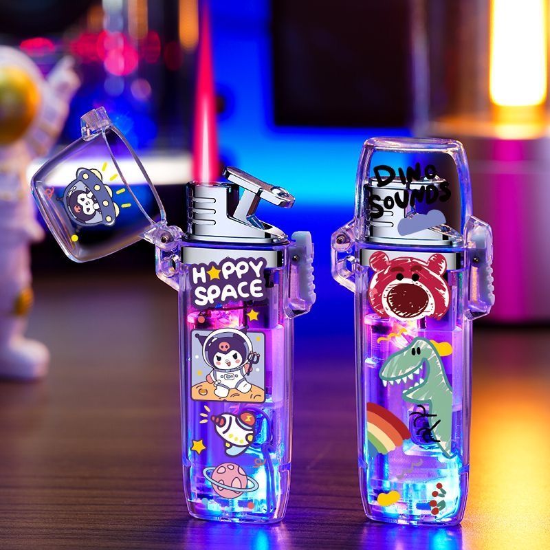 Cute Anime Glowing Transparent Lighter