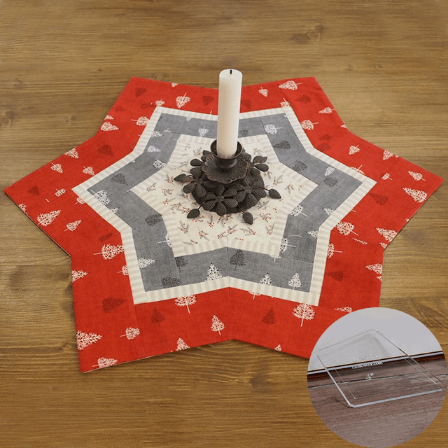 Tuesday Patchwork Star Templates Ruler - With Instruction