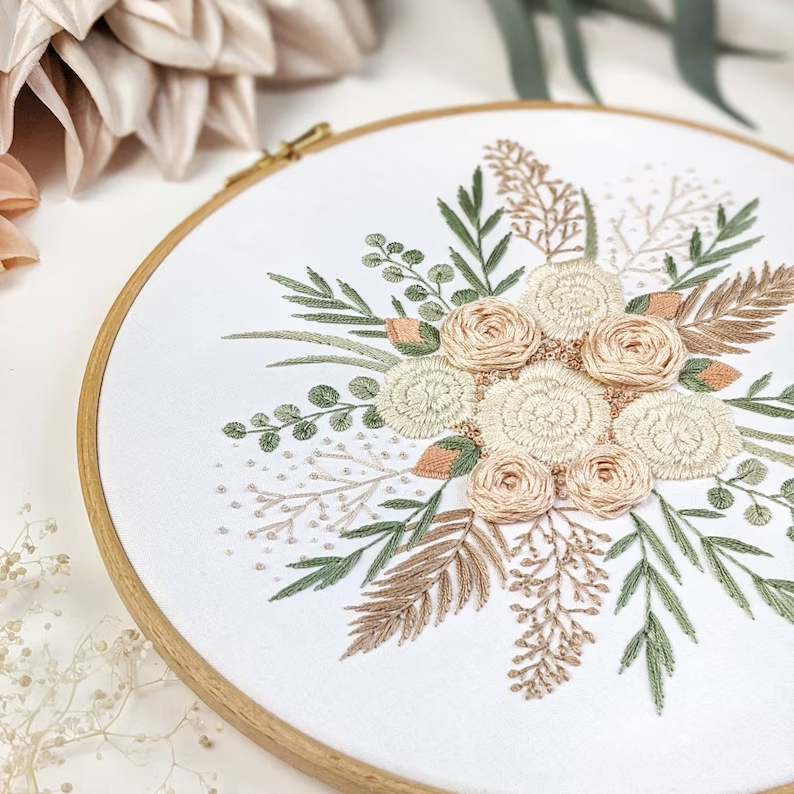 Boho Bouquet Embroidery Kit