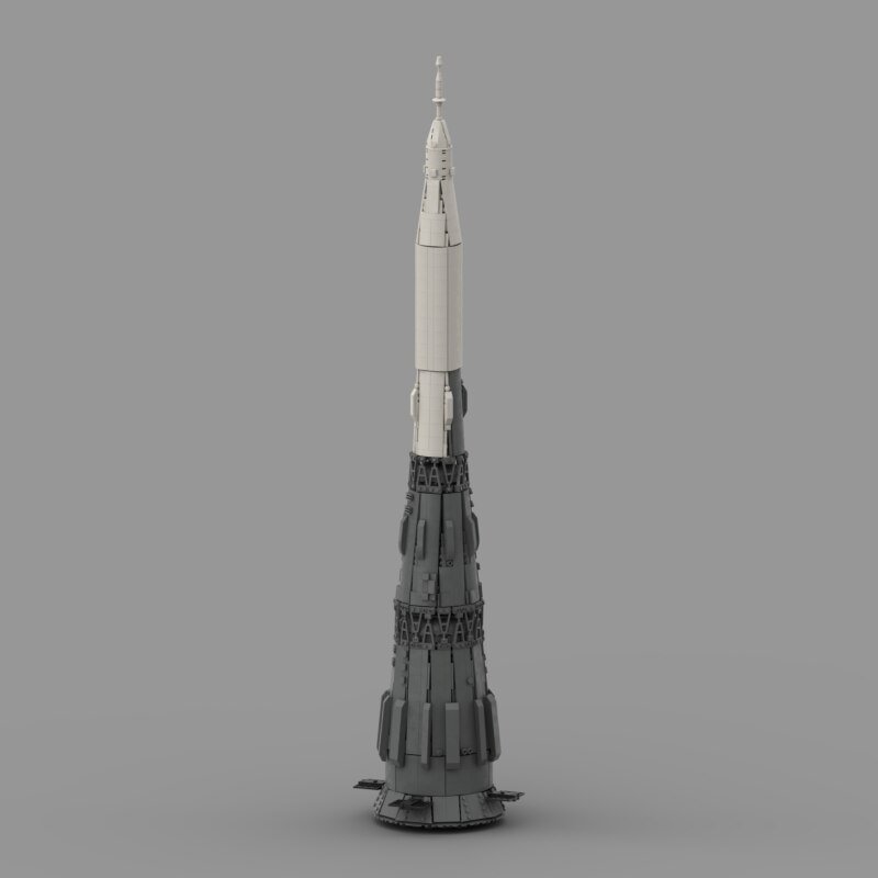 Space 1:110 Soviet N1 Moon Rocket (N-1) BuildMoc Military Spacecraft ...