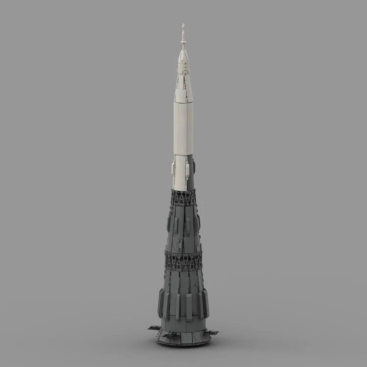 Space 1:110 Soviet N1 Moon Rocket (N-1) BuildMoc Military Spacecraft ...