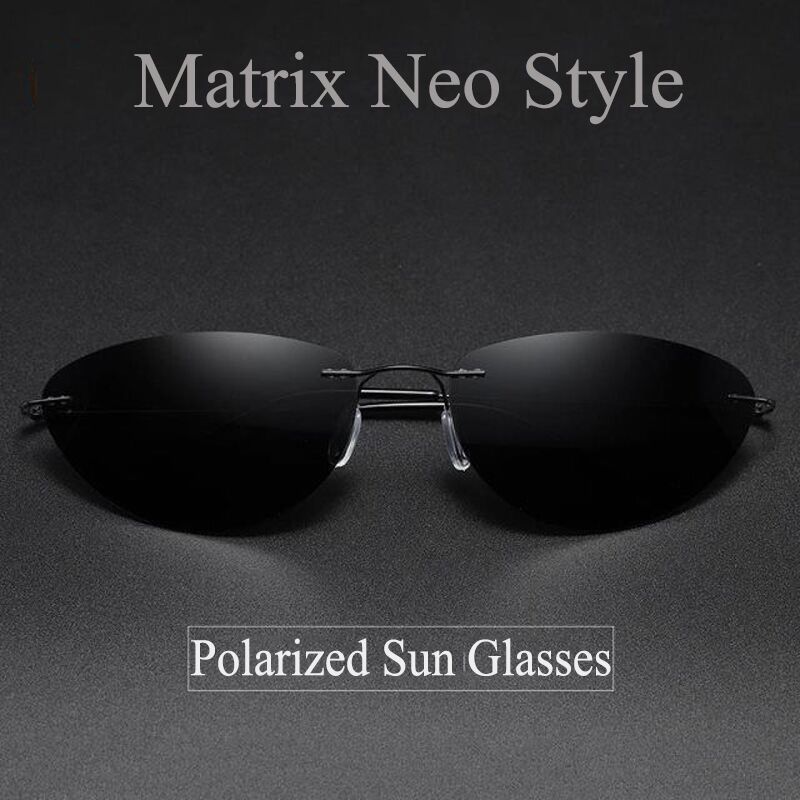 The Matrix Agent Smith Style Polarized Sunglasses Rivets Men Driving ...
