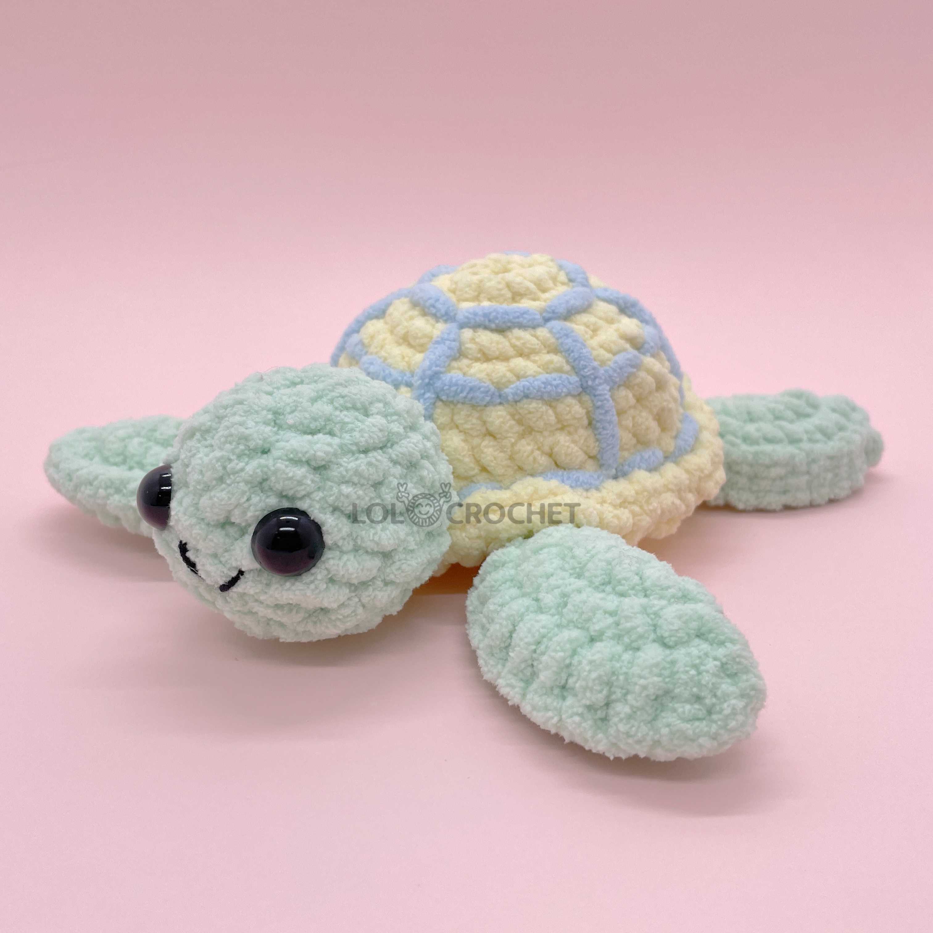 Big Turtle Crochet Kit for Beginners Animals Amigurumi Starter Set for ...