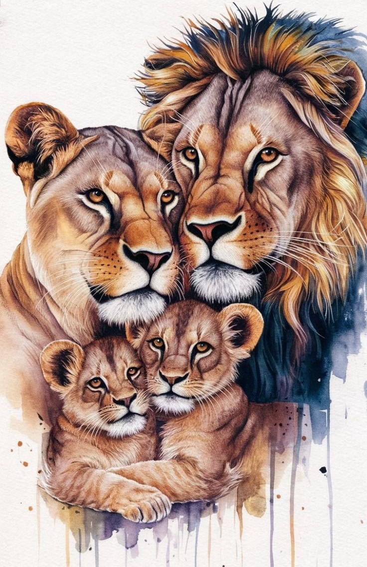 DIY Painting By Numbers | Lion - 40*70cm
