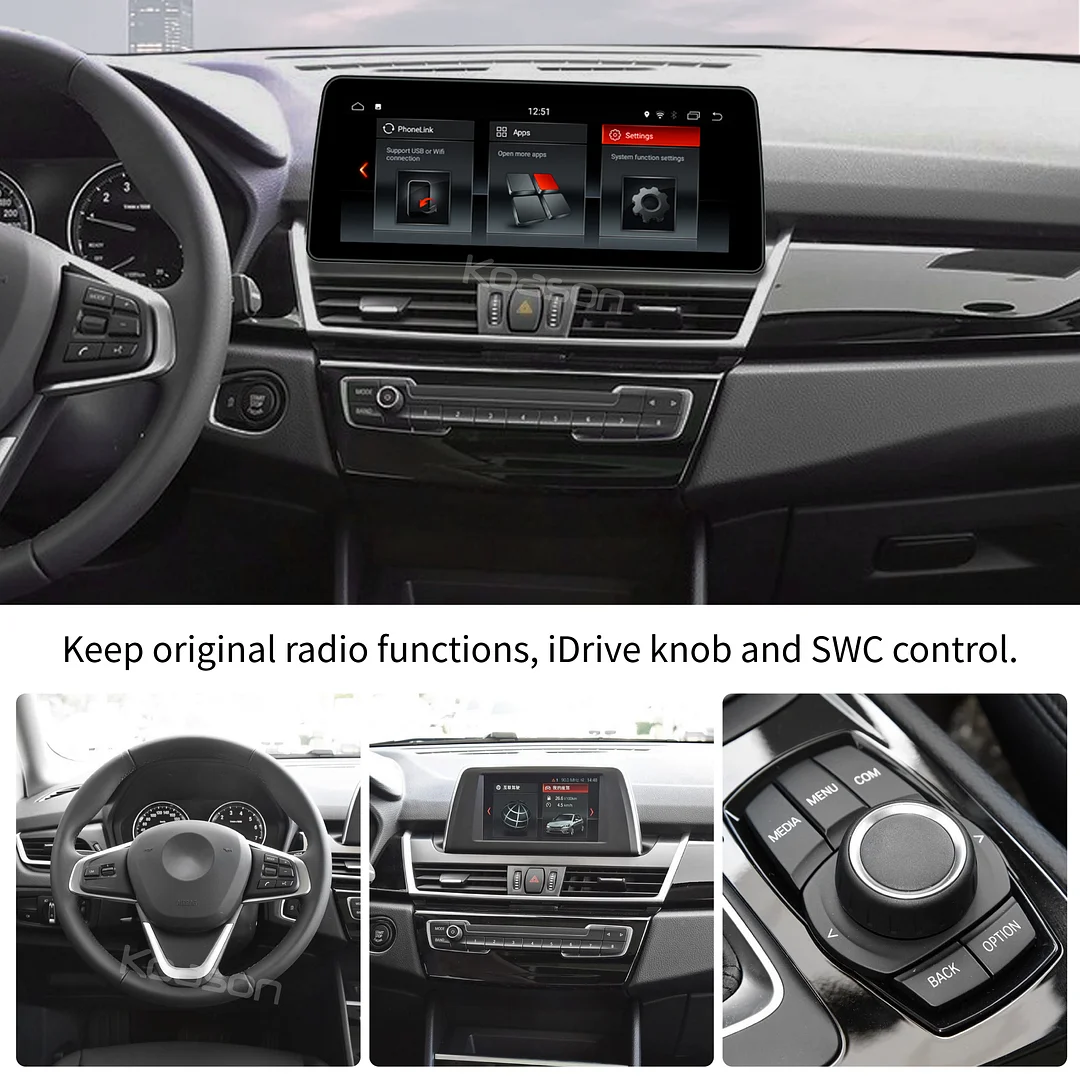 Koason Android Screen Upgrade Apple CarPlay Android Auto GPS Navigation ...