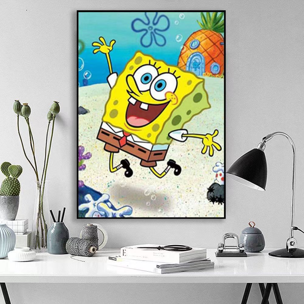 Cartoon SpongeBob full round or square drill diamond painting