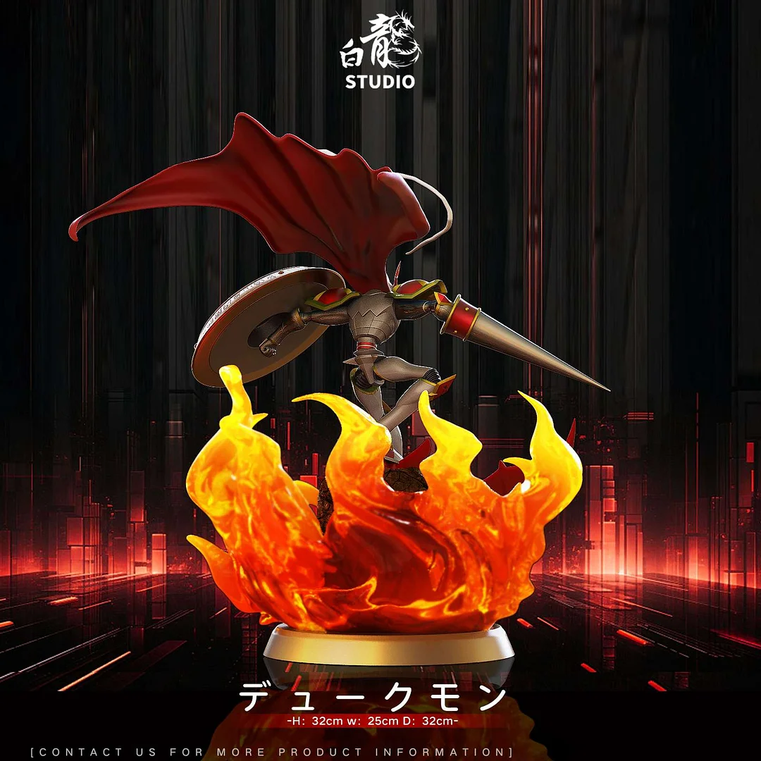 Dukemon with LED - Digimon Resin Statue - BaiLong Studio