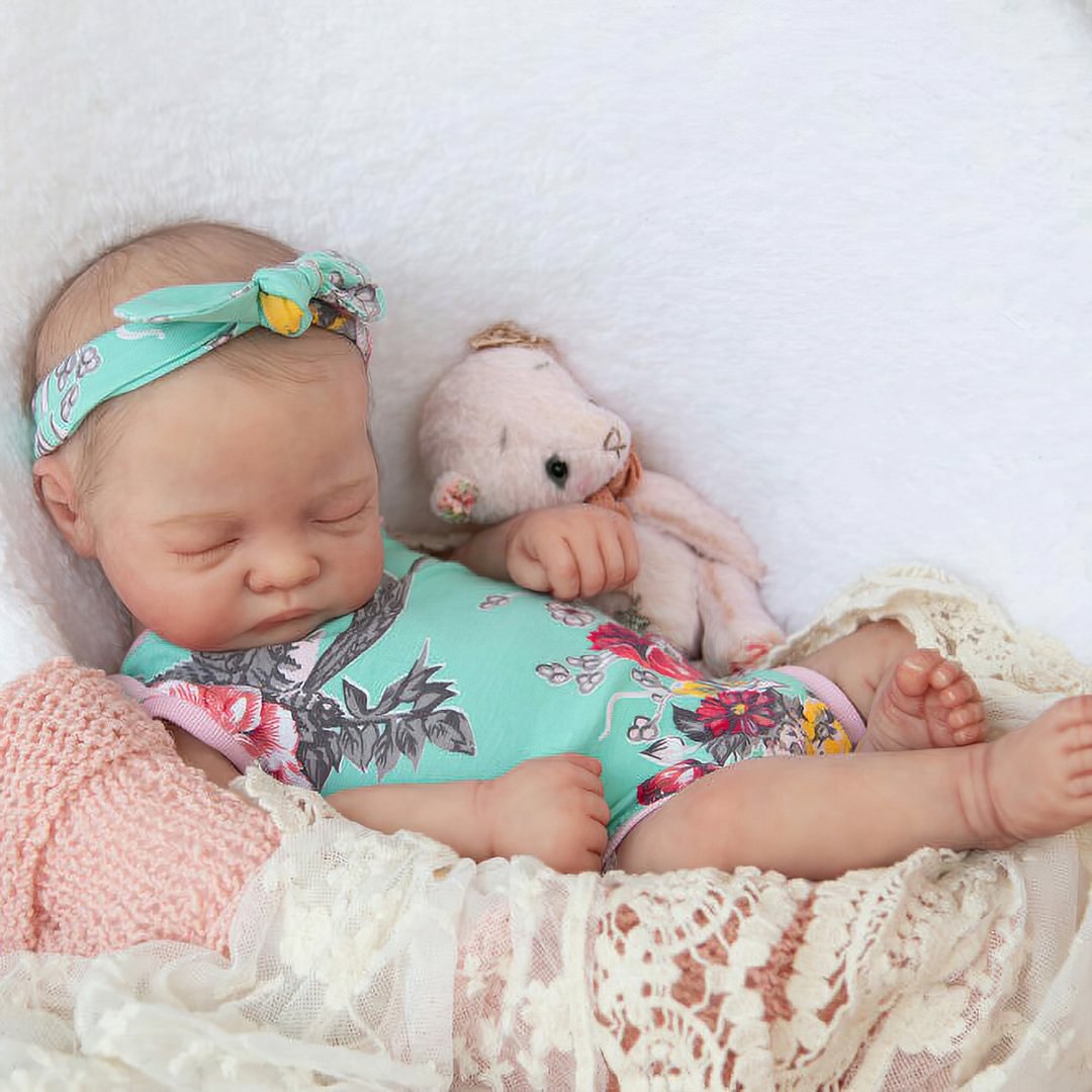 (New!) Handmade Baby Doll Girl 17" Realistic Soft Silicone Vinyl Reborn ...