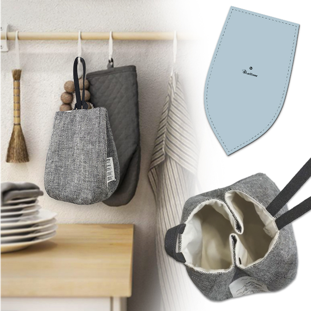 Vintage Bucket Bag Template