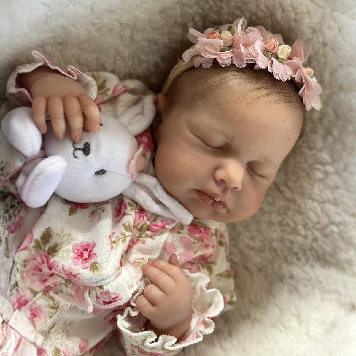 [Heartbeat & Sound] 20" Reborn Sleeping Baby Girl Slimay Real Lifelike ...