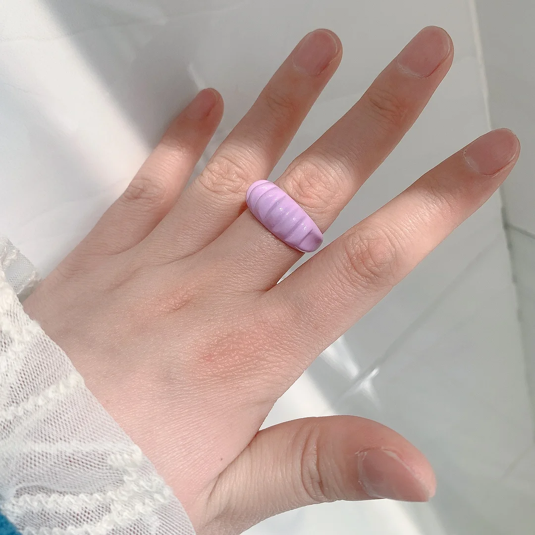 CANDY COLOR OPEN RING