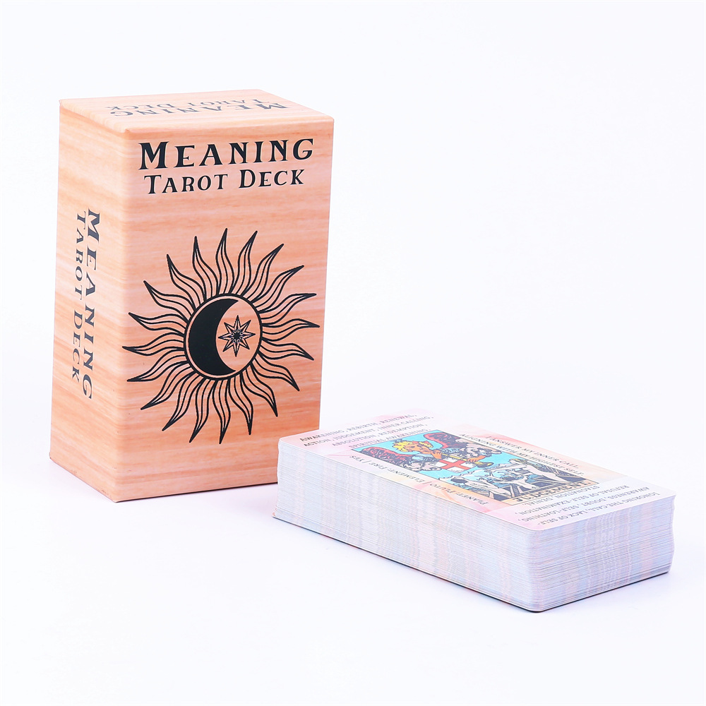 Meaning Tarot Deck with Guidebook and Drawstring Pouch