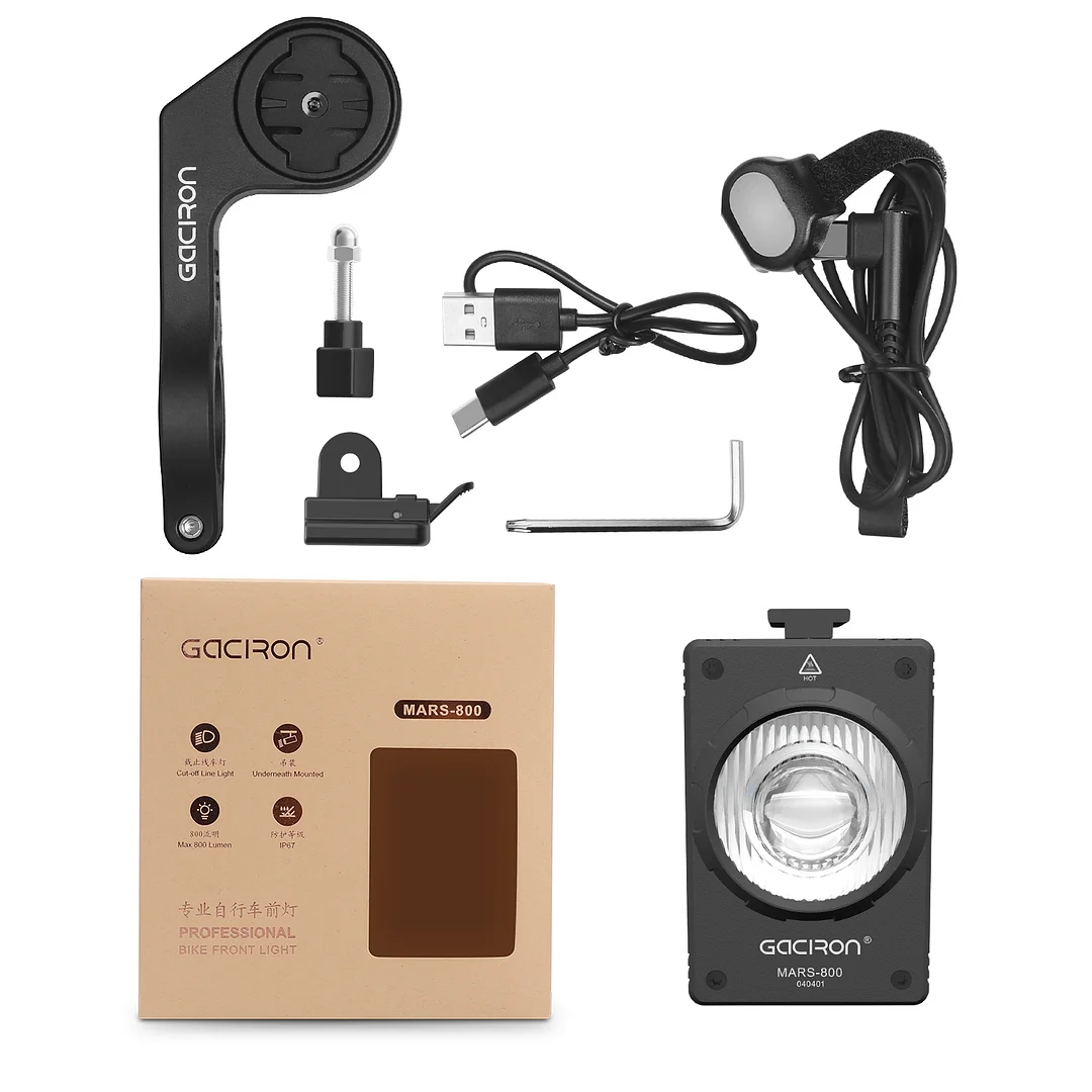 Gaciron Mars-1000 Bike Headlight with Cut-off Line