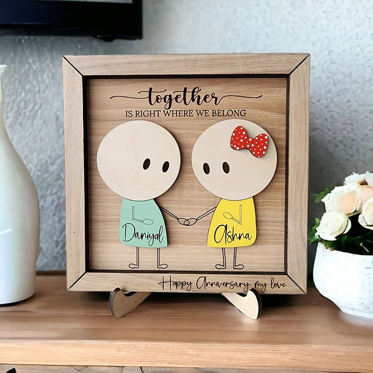 Personalized Couple Wooden Sign