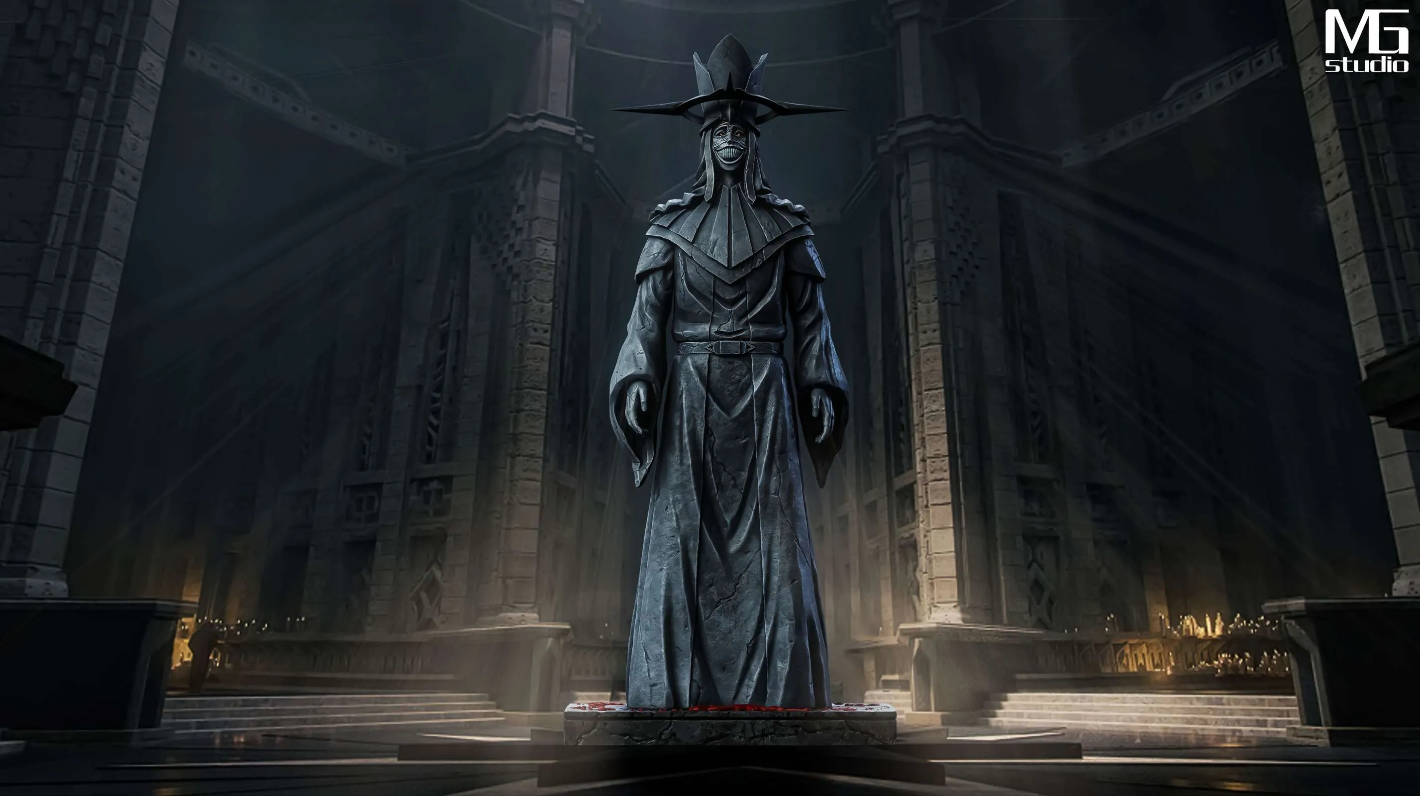 Standing Statue Of God with LED - Solo Leveling Resin Statue - MG-Studio