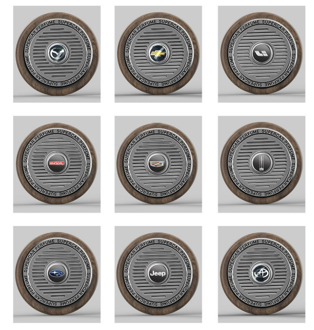 Car pendant walnut wood pendant can be customized with LOGO car perfume