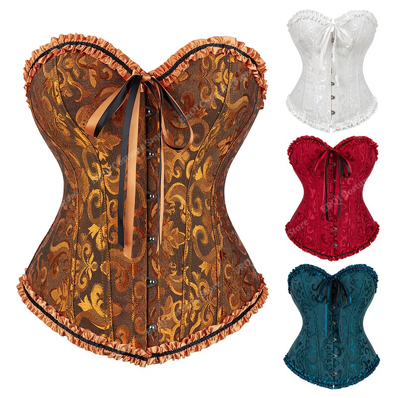 Billionm Corset Women Victorian Corset Top Plus Size Lace Corset ...