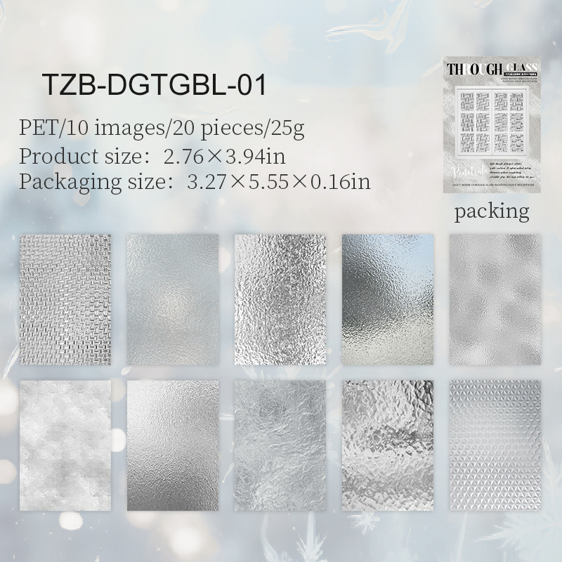 When Light Passes Though Glass Series Vintage Snow Light Landscape PET ...