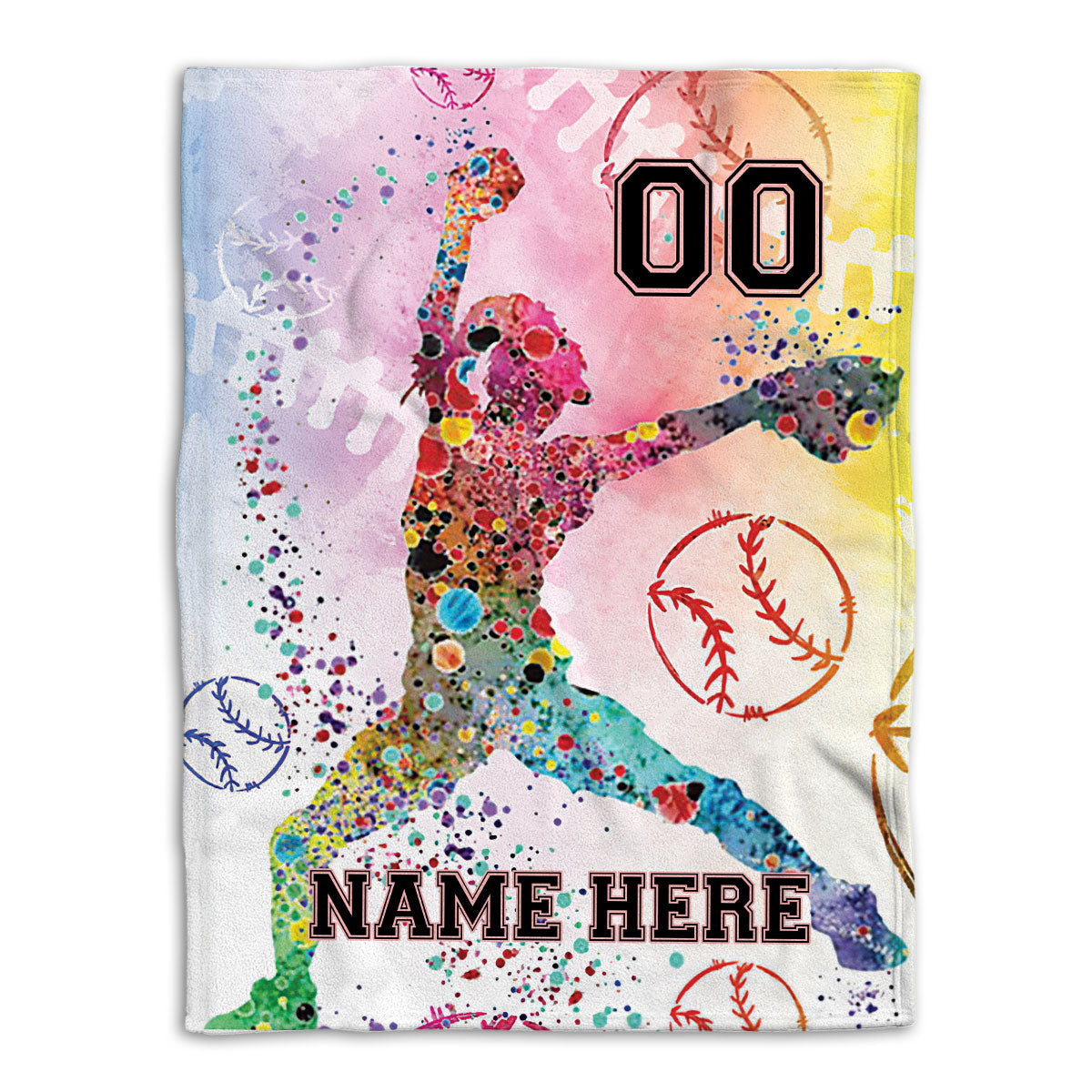 Personalized Softball Blanket For Comfort & Unique|BKKid401
