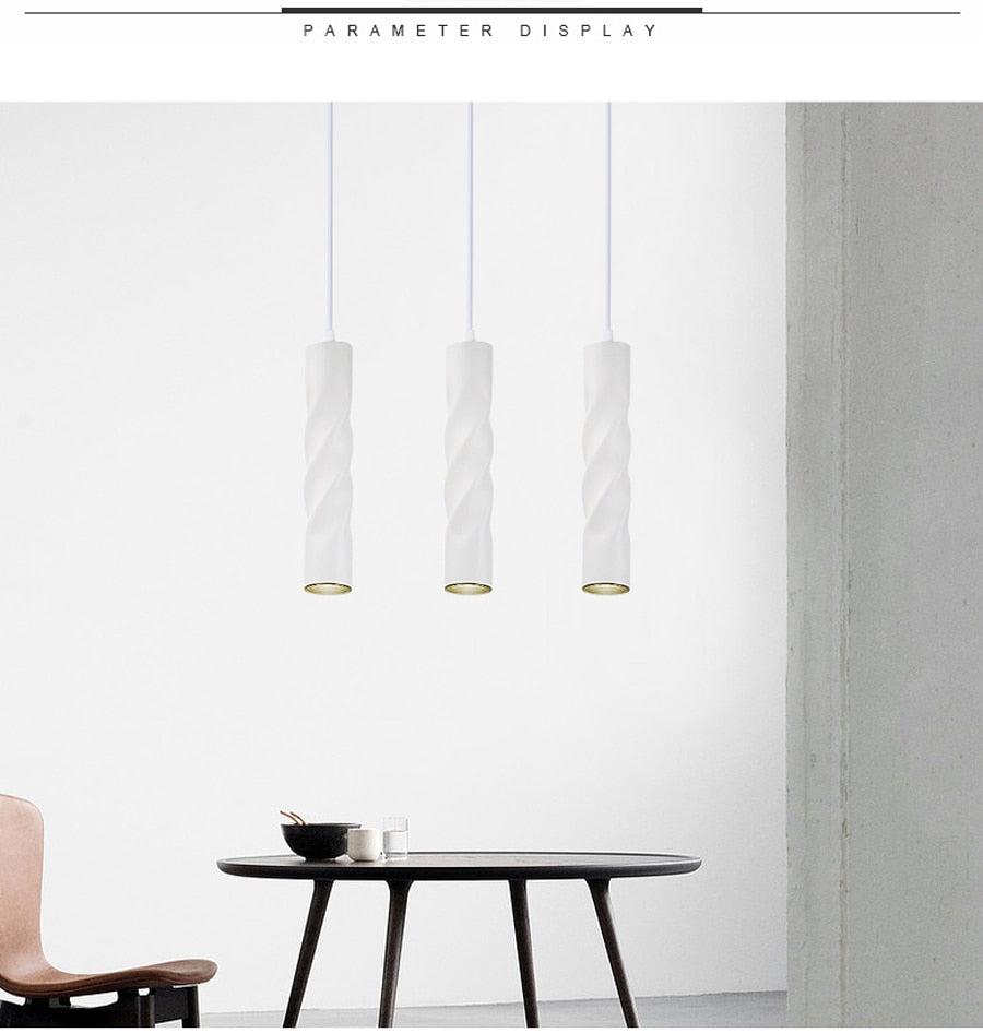 Cylinder Pipe Pendant Lights Kitchen Island Dining Room Bar Counter Lights