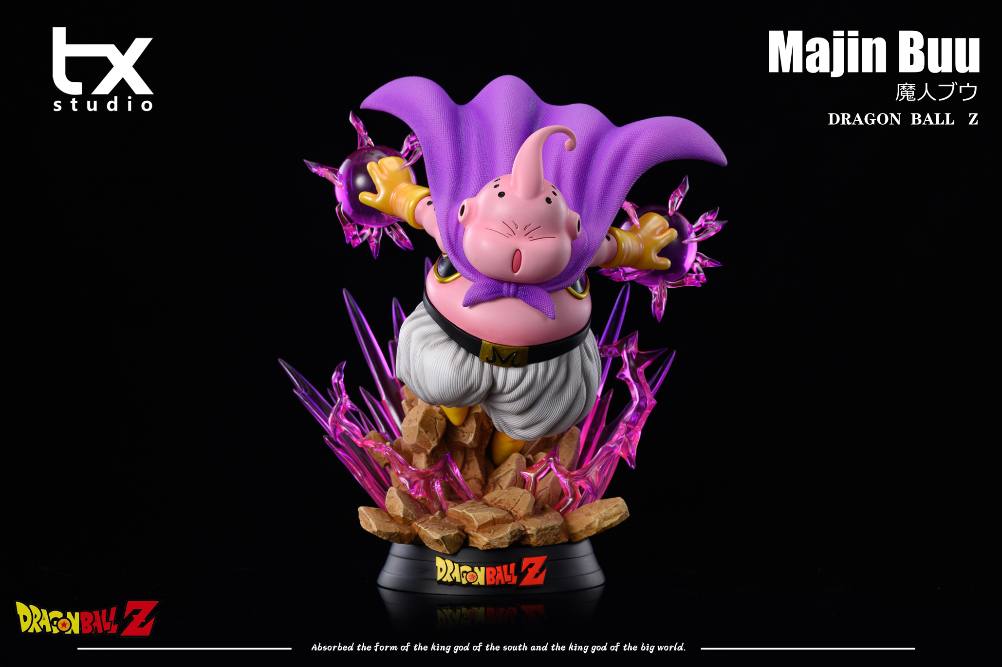Angry Majin Buu with LED - Dragon Ball Resin Statue - TX Studios