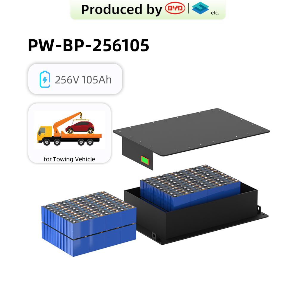 BYD 256V 105Ah LFP Lithium Ion LiFePO4 Battery Packs for Towing Vehicles