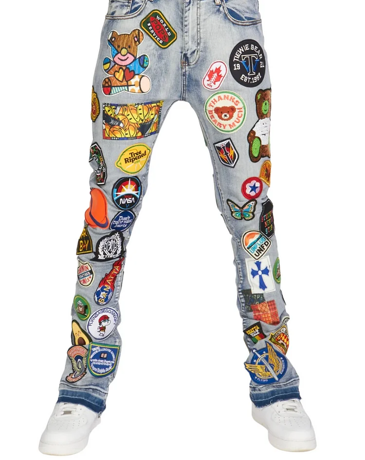 Stacked Patches Jeans