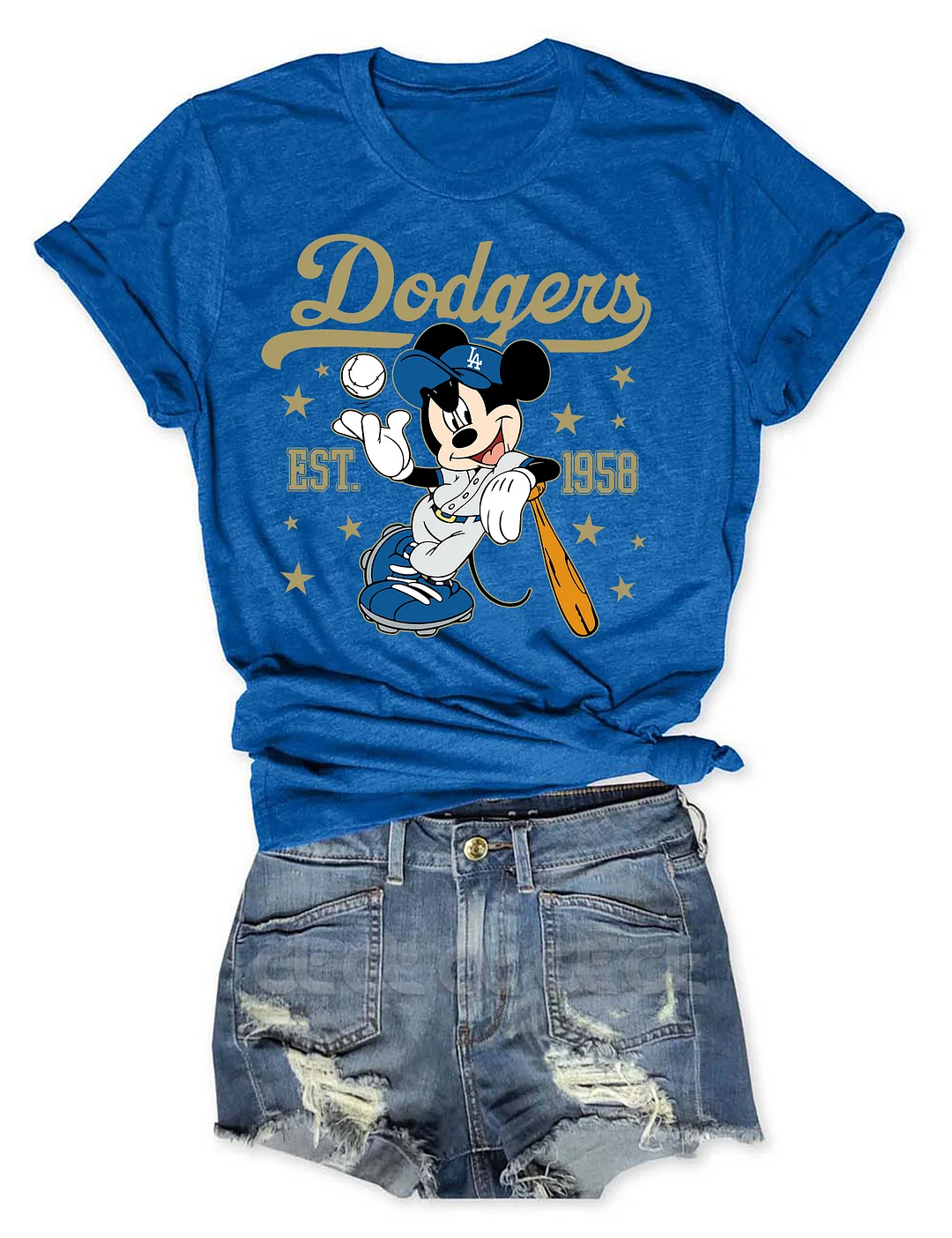 Mickey Mouse Dodgers 1958 T-Shirt