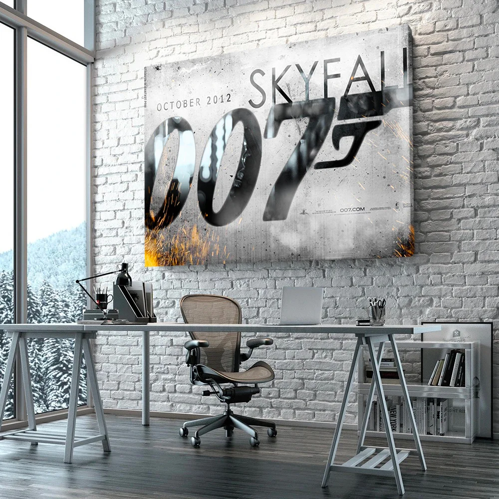 007 LOGO Canvas Wall Art