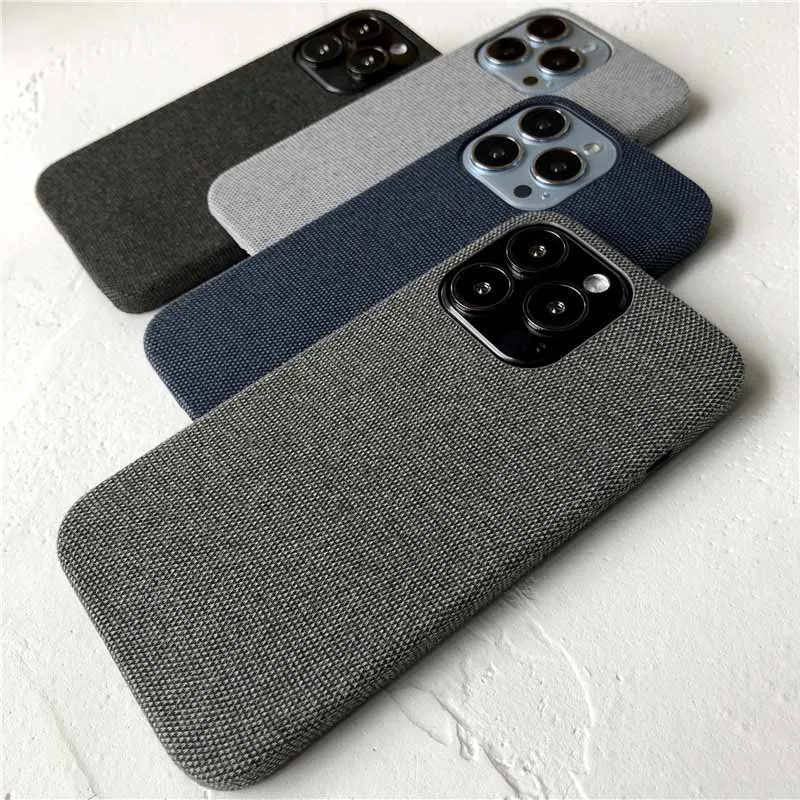 Ultra thin Non Slip Cotton Fabric Phone Case