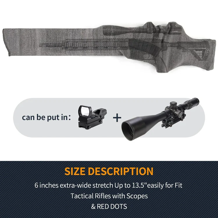 Extra-Thick Gun Socks for Rifles with Scopes,fit Larger Scope | GUGULUZA