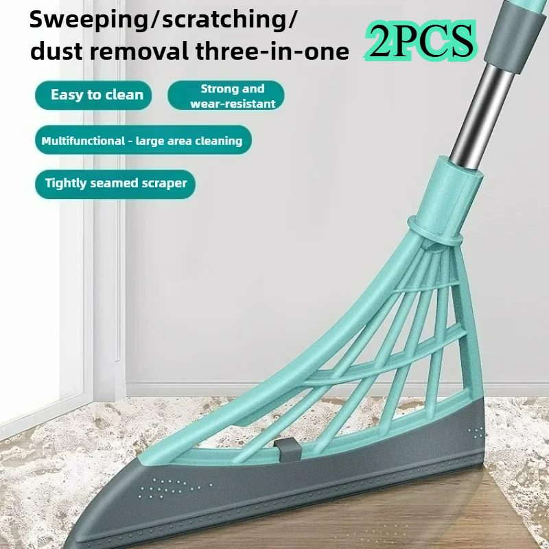 Silicone Magic Rubber Broom Mop Hand Dust Brooms Floor Cleaning ...