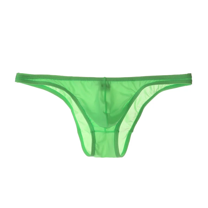Men's Ice Silk Transparent Low-Waist Ultra-Thin Sexy Briefs