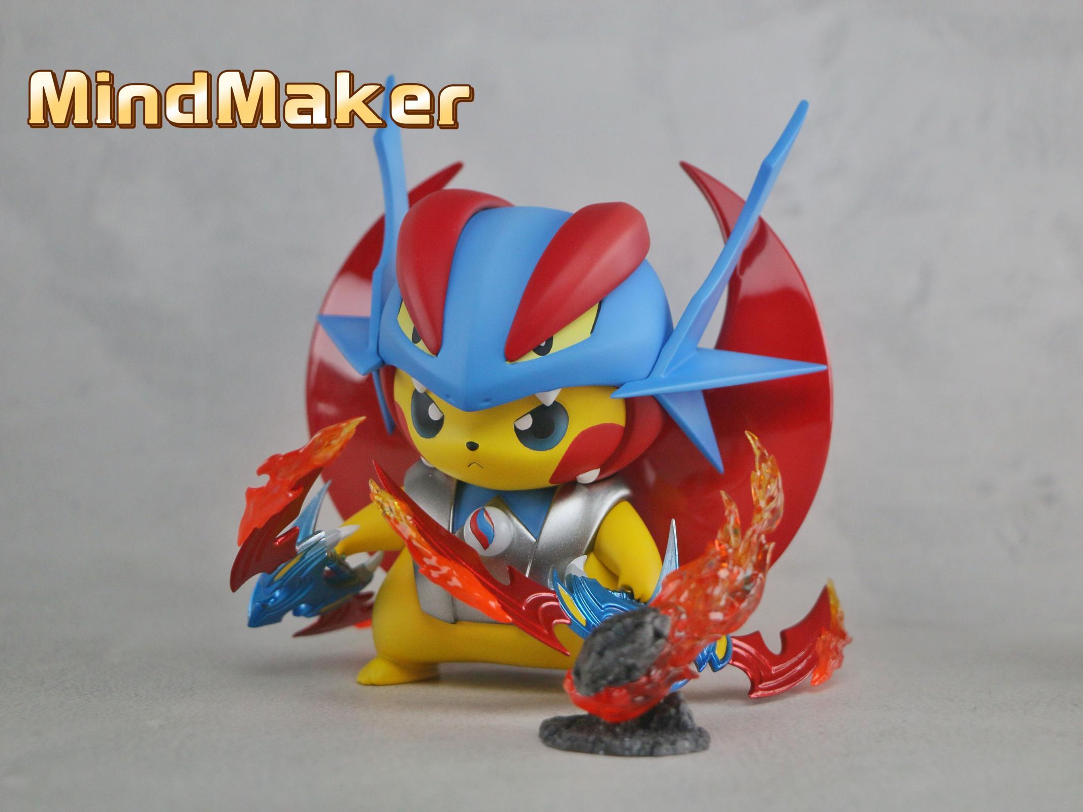 Original Colour Mega Salamence Cosplay Pikachu - Pokemon Resin Statue ...